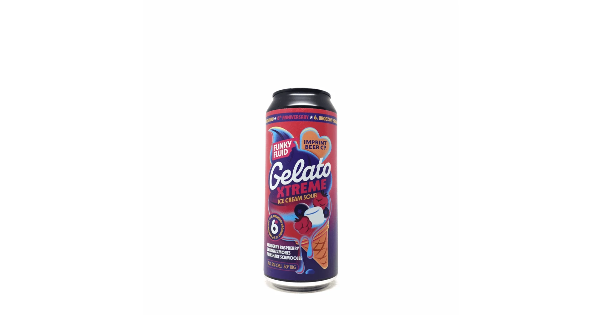 Funky Fluid Gelato XTREME: Blueberry, Raspberry, Banana S`mores 0,5L ...
