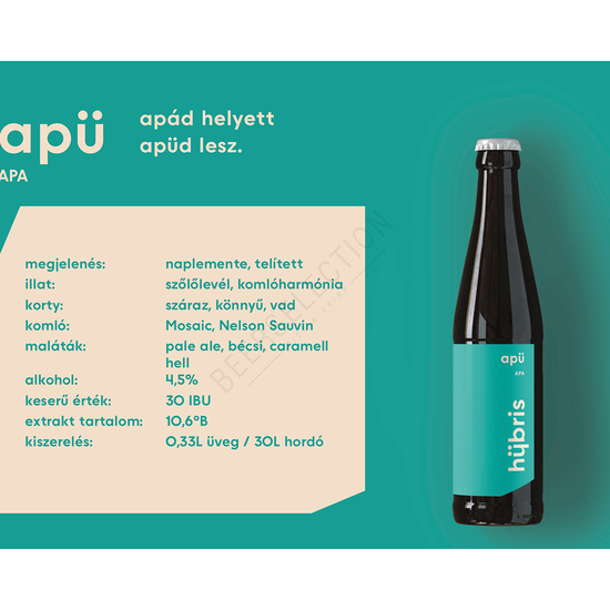 Hübris Apü 0,33L - Kézműves Hazai Sörök - Beerselection - 500-féle sör ...